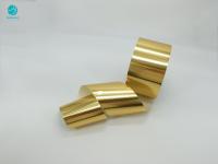 China 0.3Mpa Golden Cigarette Wrapping Paper Aluminium Foil Paper With Soft Temper for sale