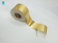 China Golden Smooth Composite 114mm Aluminum Foil Paper For Cigarette Inner Packing for sale