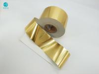 China Golden Smooth Composite 114mm Aluminum Foil Paper For Cigarette Inner Packing for sale