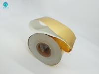 China Golden Smooth Composite 114mm Aluminum Foil Paper For Cigarette Inner Packing for sale