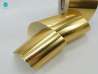 China Golden Smooth Composite 114mm Aluminum Foil Paper For Cigarette Inner Packing for sale