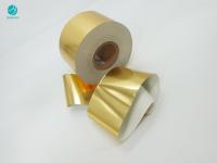 China OEM Composite 83mm Bright Gold Aluminium Foil Paper For Cigarette Package for sale