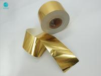 China OEM Composite 83mm Bright Gold Aluminium Foil Paper For Cigarette Package for sale