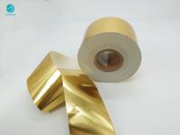 China OEM Composite 83mm Bright Gold Aluminium Foil Paper For Cigarette Package for sale