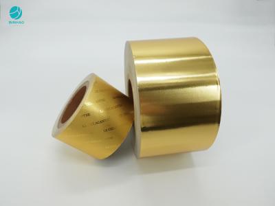 China No Scratches Bright Aluminium Foil Paper Cigarette Golden for sale
