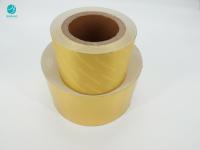 China Embossed Logo Composite Gold 8011 Aluminum Foil Paper For Cigarette Packaging for sale