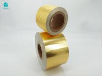 China Embossed Logo Composite Gold 8011 Aluminum Foil Paper For Cigarette Packaging for sale