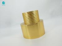 China Embossed Logo Composite Gold 8011 Aluminum Foil Paper For Cigarette Packaging for sale
