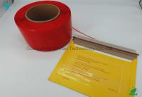 China Big Red Tear Strip Tape For Express Package 4.0mm Size MOPP Materials for sale