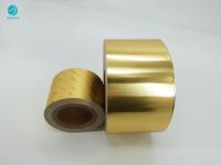 China Embossed Logo Composite Gold 8011 Aluminum Foil Cigarette Packaging Paper for sale