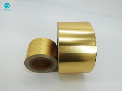 China Embossed Logo Composite Gold 8011 Aluminum Foil Cigarette Packaging Paper for sale