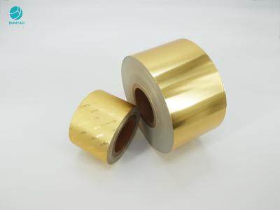 China Golden Personalized Design 114mm Aluminum Foil Paper For Cigarette Packing for sale