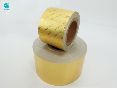 China Hot Stamping Composite Gold 8011 Aluminum Foil Paper For Cigarette Packaging for sale