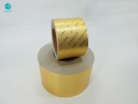 China Hot Stamping Composite Gold 8011 Aluminum Foil Paper For Cigarette Packaging for sale