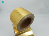 China Hot Stamping Composite Gold 8011 Aluminum Foil Paper For Cigarette Packaging for sale