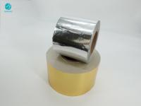 China Smooth Surface Silvery Golden Aluminum Foil Paper For Cigarette Package for sale