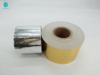 China Smooth Surface Silvery Golden Aluminum Foil Paper For Cigarette Package for sale