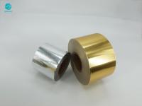 China Smooth Surface Silvery Golden Aluminum Foil Paper For Cigarette Package for sale