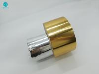China Smooth Surface Silvery Golden Aluminum Foil Paper For Cigarette Package for sale