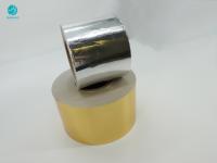 China Silver Gold 55Gsm Cigarette Wrapping Aluminium Foil Tobacco Package Paper for sale