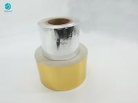 China Silver Gold 55Gsm Cigarette Wrapping Aluminium Foil Tobacco Package Paper for sale