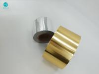 China Silver Gold 55Gsm Cigarette Wrapping Aluminium Foil Tobacco Package Paper for sale