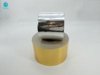 China Smooth Glossy Silvery Golden Aluminum Foil Paper For Cigarette Inner Package for sale
