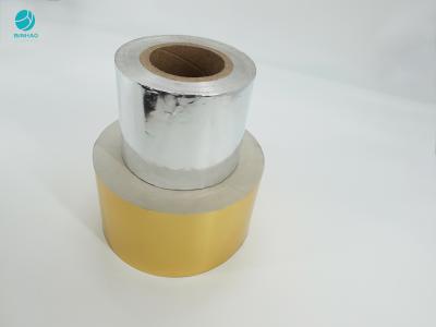China 55Gsm Silver Gold Cigarette Wrapper Aluminium Foil Tobacco Package Paper for sale