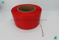 China Delivery Envelop Bag 5mm Tear Strip Tape Core Length 152mm Red Color for sale