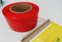 China Delivery Envelop Bag 5mm Tear Strip Tape Core Length 152mm Red Color for sale