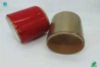 China Permanent Self - Sticky Tear Strip Tape 152mm Size Red / Clear / Gold Color for sale