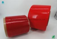 China BOPP Materials 50000m Length Big Red Color Tear Strip Tape Adhesive for sale