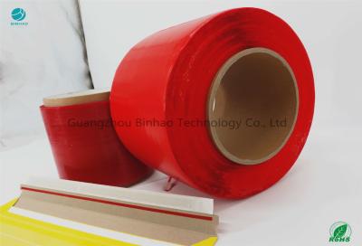 China BOPP Materials 50000m Length Big Red Color Tear Strip Tape Adhesive for sale