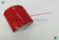 China Smooth Appearance Tear Strip Tape Red Colour Printing 152mm Core for sale