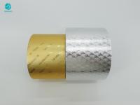 China Eco Friendly Embossed Logo Aluminum Foil Paper For Cigarette Inner Packaging for sale