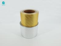 China Custom Pattern Embossing 58gsm Aluminum Foil Paper For Cigarette Package for sale