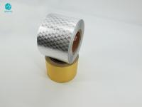 China Custom Pattern Embossing 58gsm Aluminum Foil Paper For Cigarette Package for sale