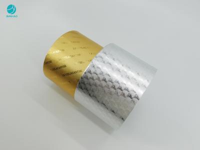 China Custom Pattern Embossing 58gsm Aluminum Foil Paper For Cigarette Package for sale