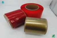 China Red 26 Micron Thickness 5mm Tear Strip Tape Big Bobbin Type for sale