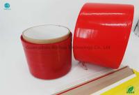 China Red 26 Micron Thickness 5mm Tear Strip Tape Big Bobbin Type for sale