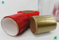 China Red 26 Micron Thickness 5mm Tear Strip Tape Big Bobbin Type for sale