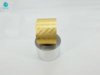 China Embossed Pattern Gold Silver Aluminium Foil Paper For Cigarette Package for sale