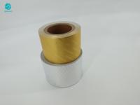 China Embossed Pattern Gold Silver Aluminium Foil Paper For Cigarette Package for sale