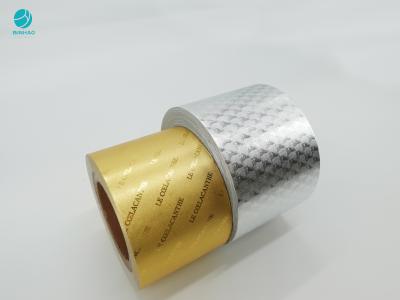 China Food Grade Composite Golden Silvery Aluminum Foil Cigarette Packaging Paper for sale