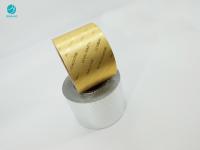 China Bright Gold Silver Cigarette Package Aluminium Foil Paper With Custom Design for sale
