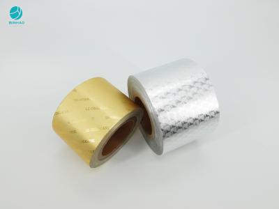 China Bright Gold Silver Cigarette Package Aluminium Foil Paper With Custom Design for sale