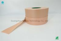 China 34-35gsm Grammage Tobacco Filter Paper Packaging Raw Materials Pink Color Coating Gloss Treatment for sale