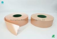 China Tobacco Filter Paper Pink Color Printed 64mm Width King Size Pearl Oil Surface for sale