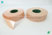 China Tobacco Filter Paper Pink Color Printed 64mm Width King Size Pearl Oil Surface for sale