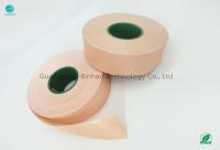China Tobacco Filter Paper Pink Color Printed 64mm Width King Size Pearl Oil Surface for sale